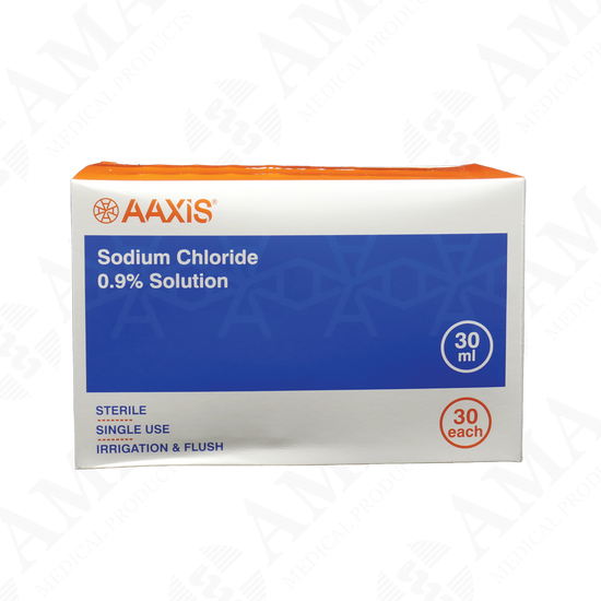 Aaxis Sodium Chloride Irrigation Solution 0.9% 30ml Ampoules