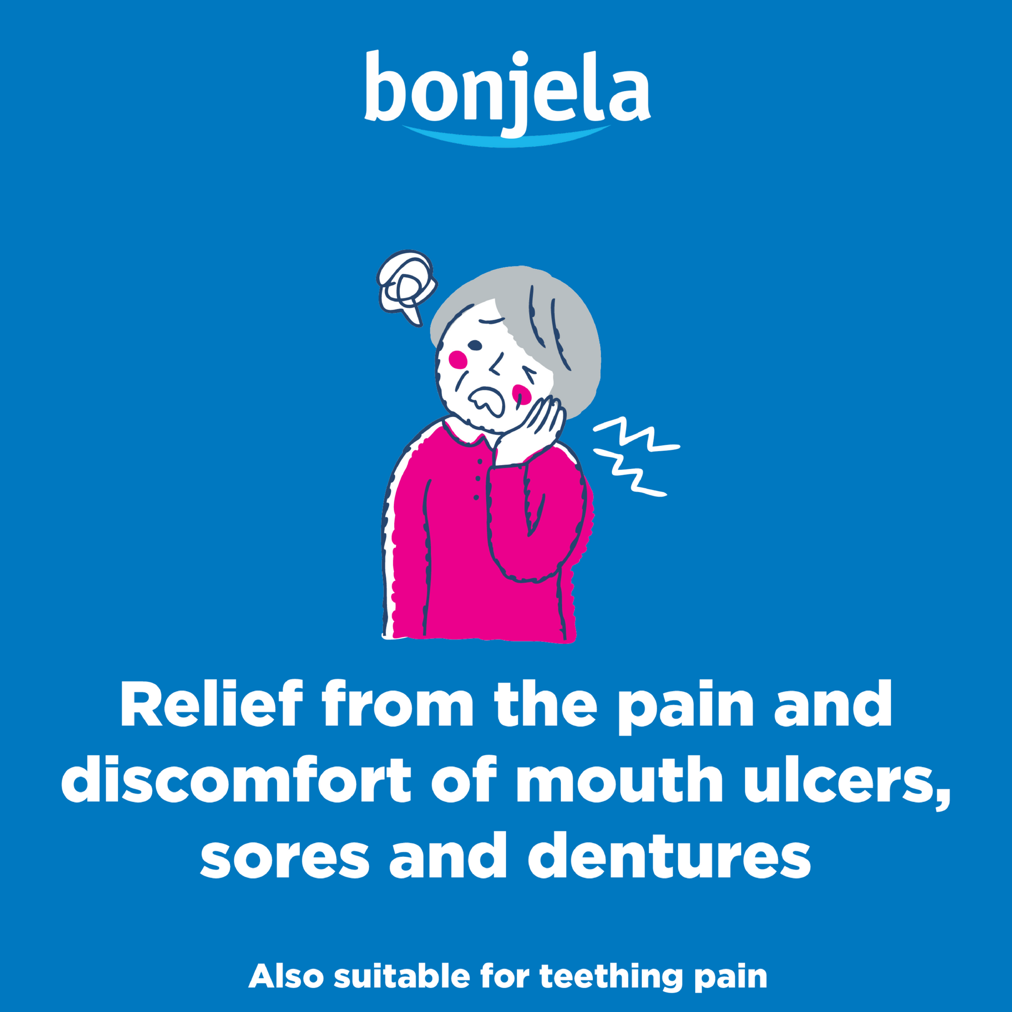 Bonjela Mouth Ulcer and Teething Gel 87mg/g Choline Salicylate 15g