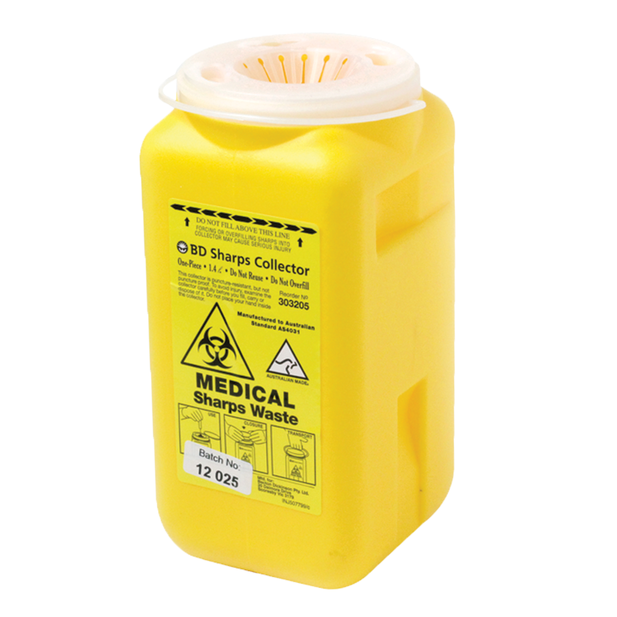 BD Sharps Collector 1.4L One-Piece