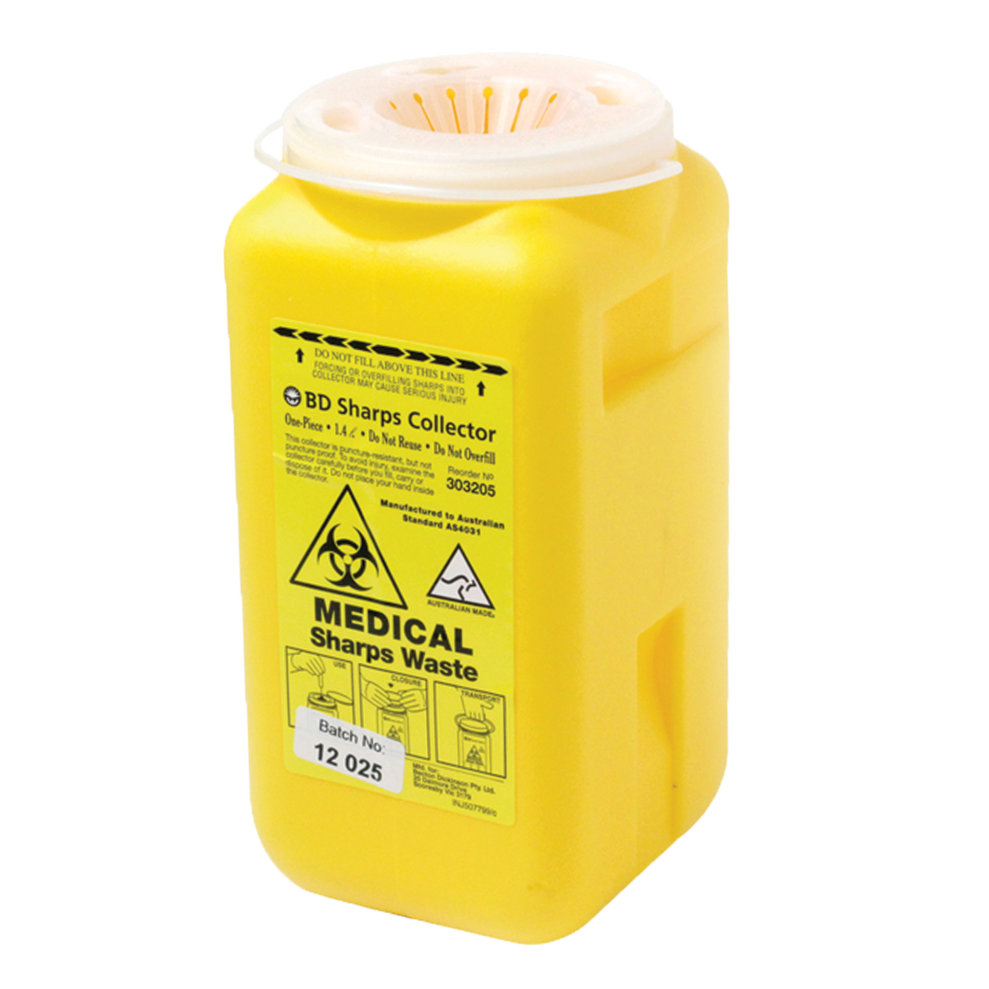 BD Sharps Collector 1.4L One-Piece