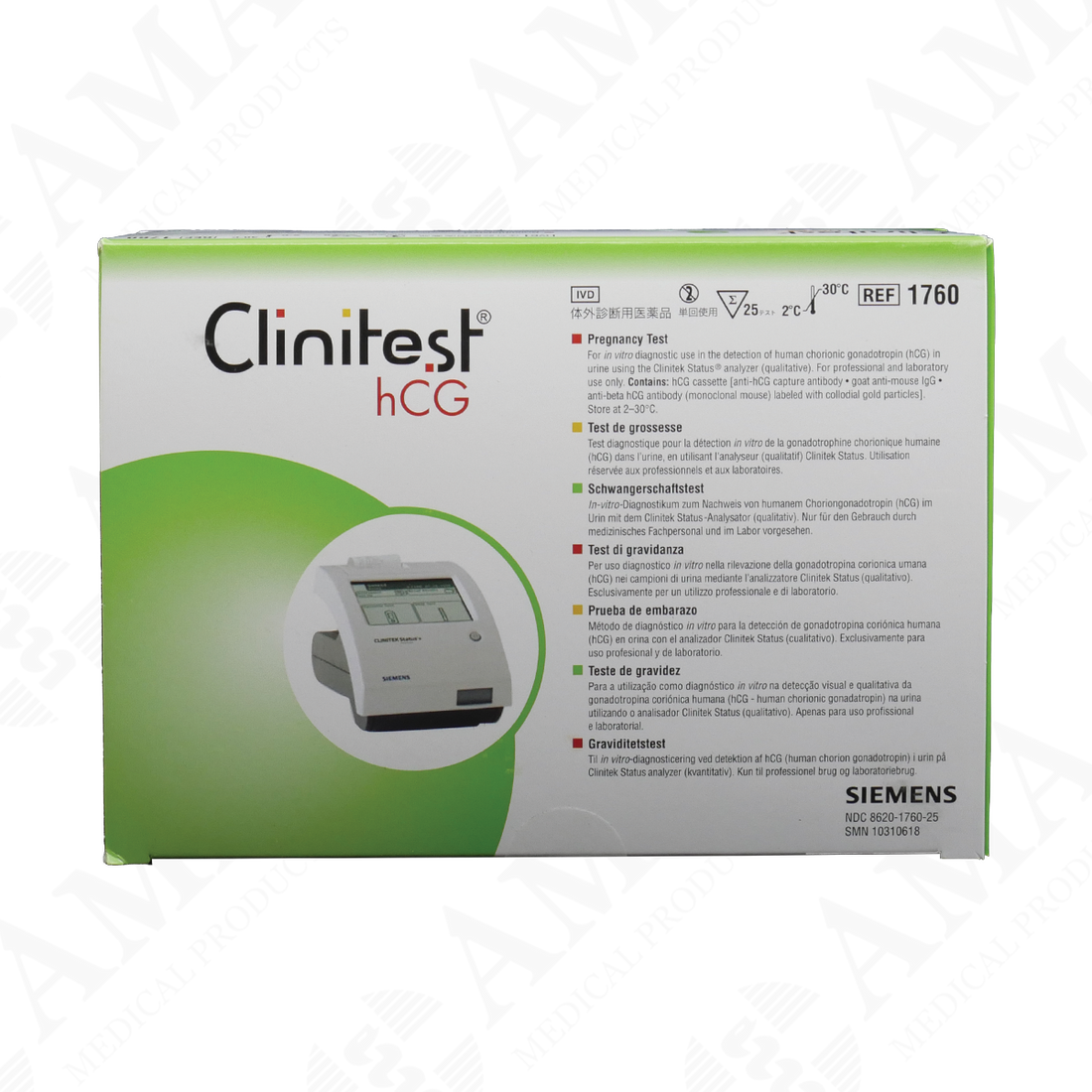 Siemens Clinitest hCG Assay Test Kit