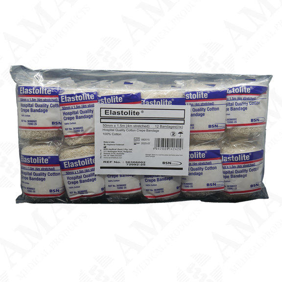 Elastolite Medium Weight Crepe Bandage White (Various Sizes)