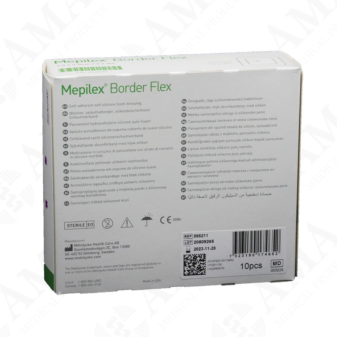 Mepilex Border Flex Self Adherent Foam Dressing