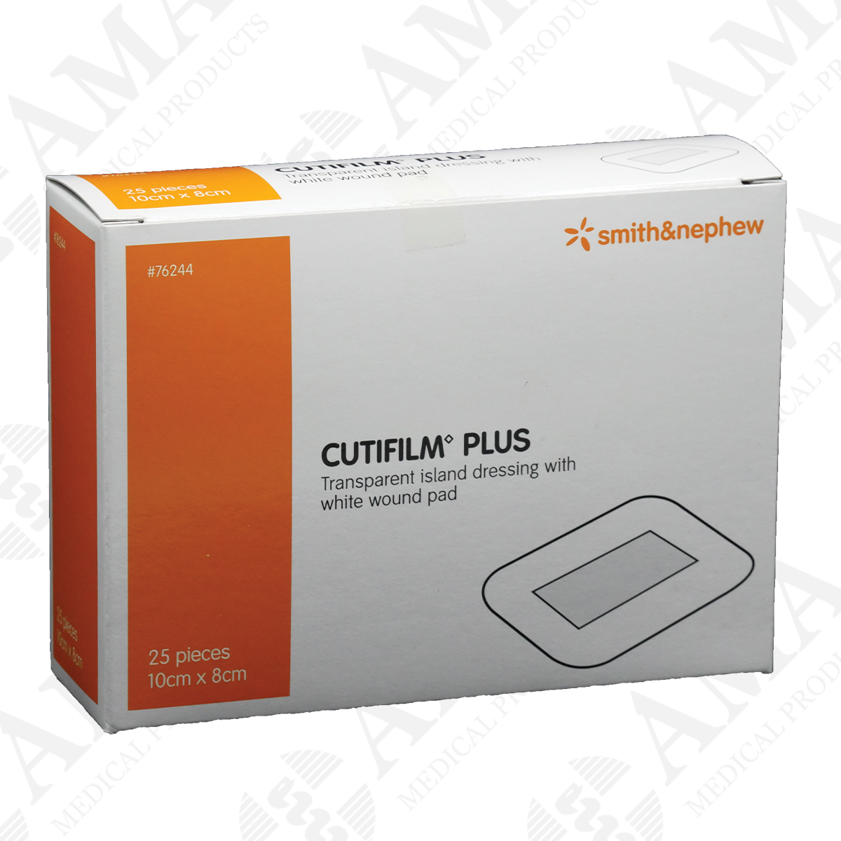 Smith & Nephew Cutifilm Plus Waterproof Film Island Dressing 8 x 10 cm