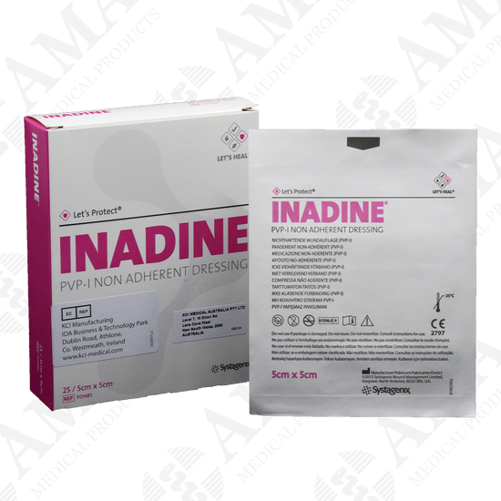 Inadine PVP-I Non Adherent Dressing 5x5cm