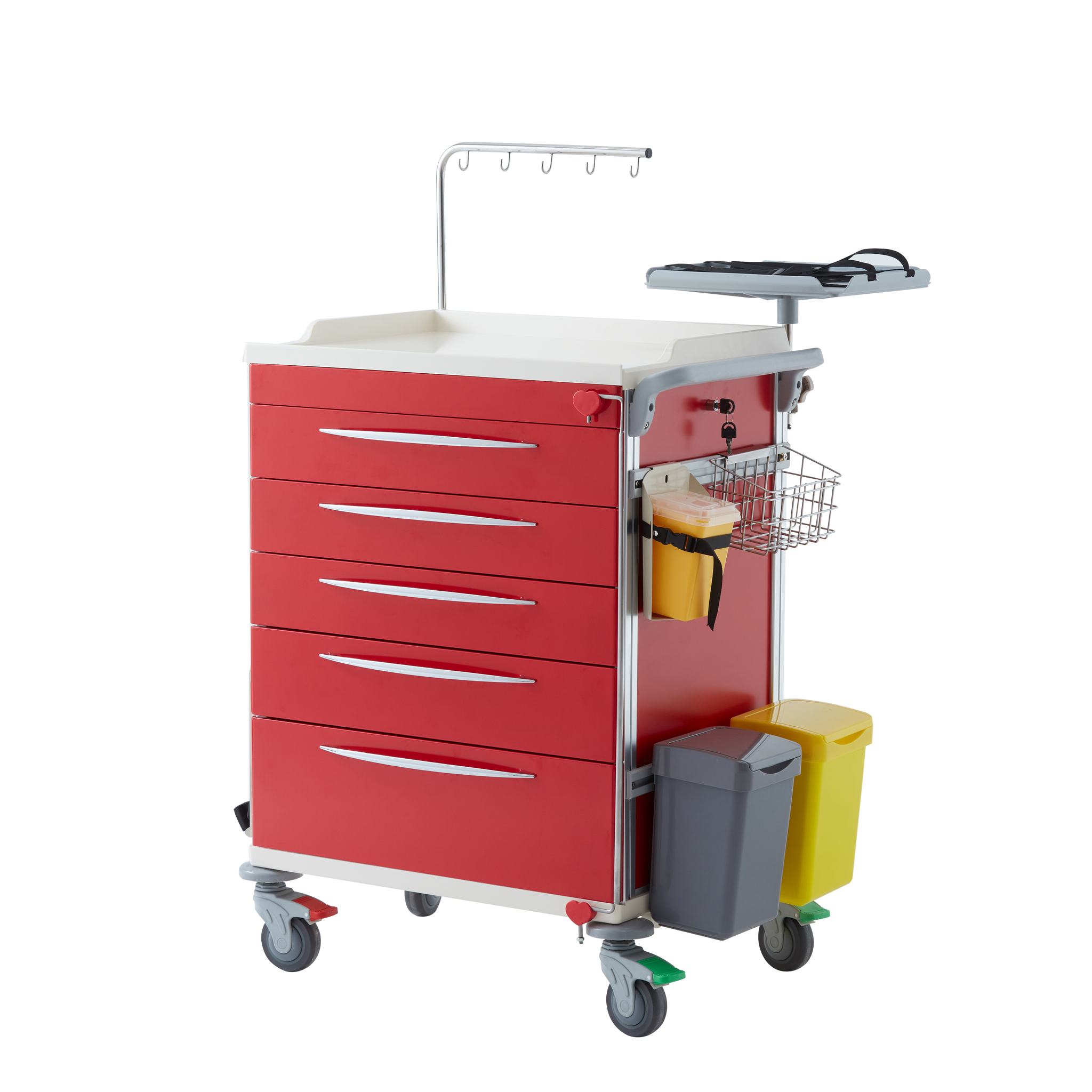 Buy Pacific Medical Emergency Cart - Resuscitation (Red) Online