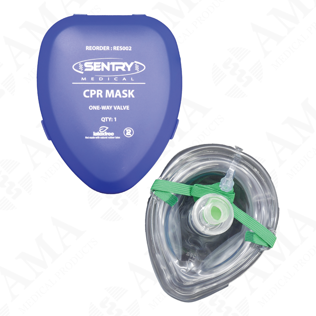 Sentry CPR Mask Compact One Way Valve Non-Sterile