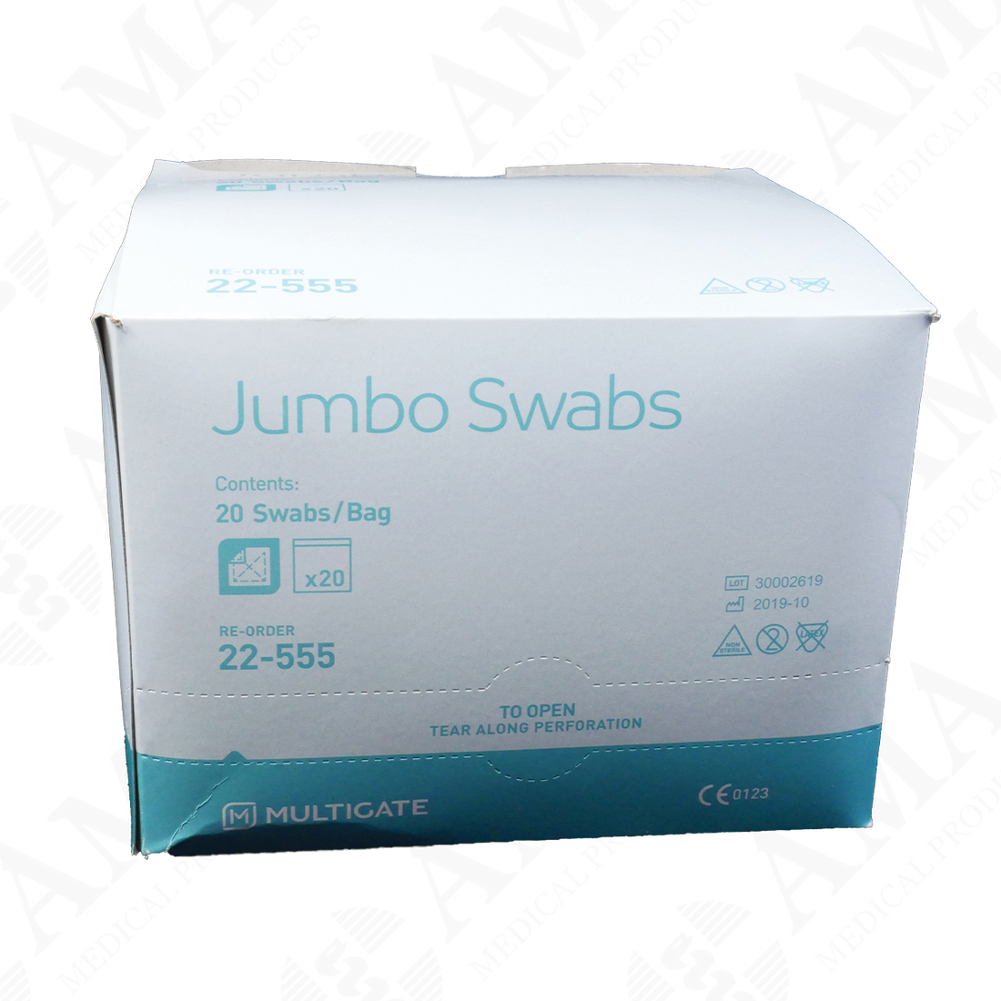Multigate 22-555 Jumbo Swabs 16cm Non Sterile