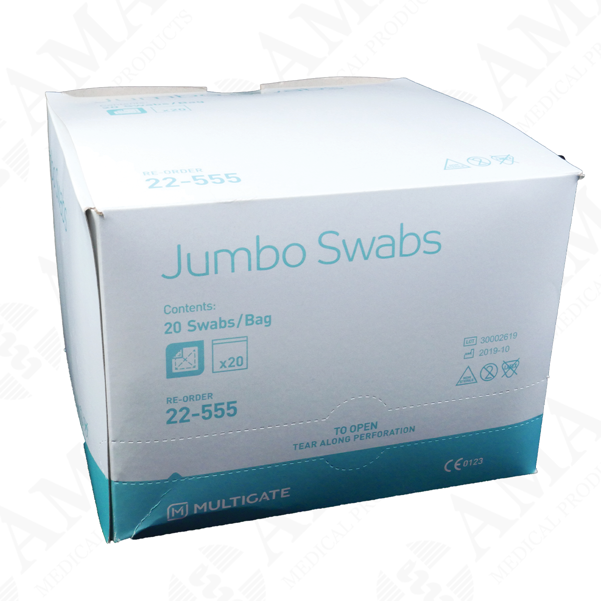 Multigate 22-555 Jumbo Swabs 16cm Non Sterile
